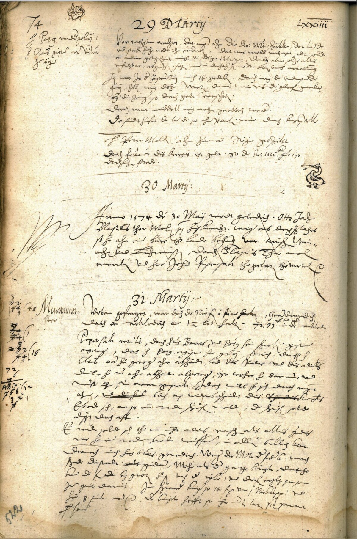 Raesekretär Conrad Dellinkhuseni joonistatud luik Tallinna rae 1574 ...